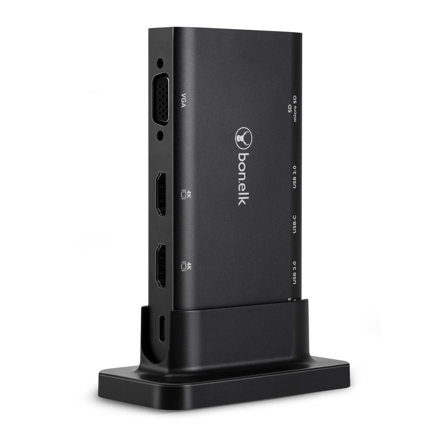 Bonelk Long-Life USB-C to 9in1 Multiport Desktop Hub - Black – Bonelk ...